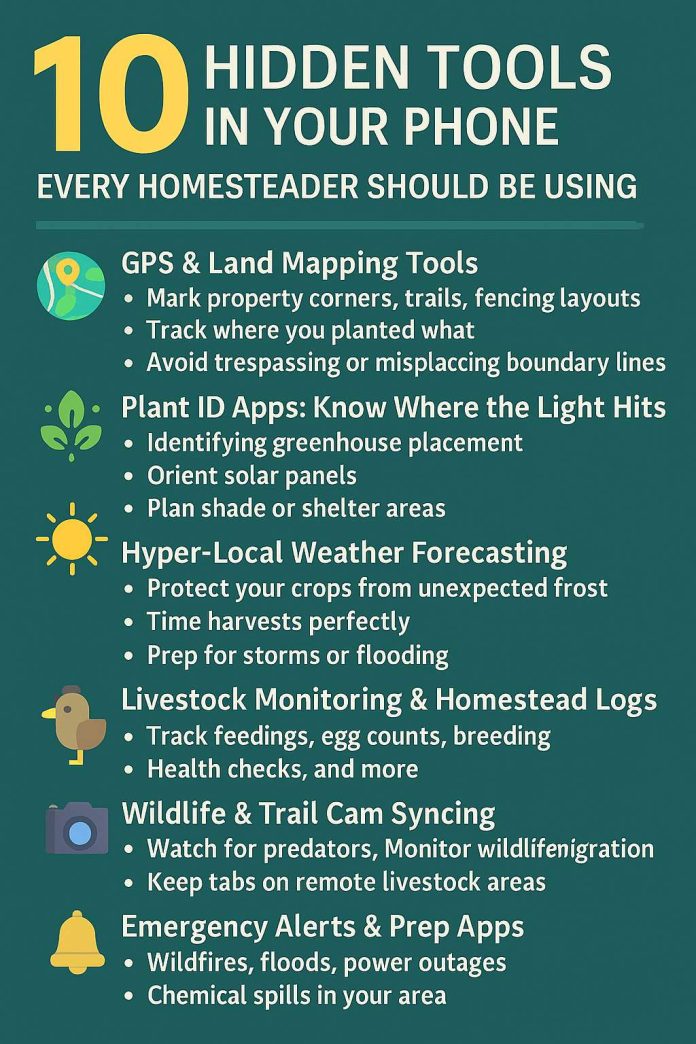 Hidden Tools in Your Phone Every Homesteader Should Be Using
