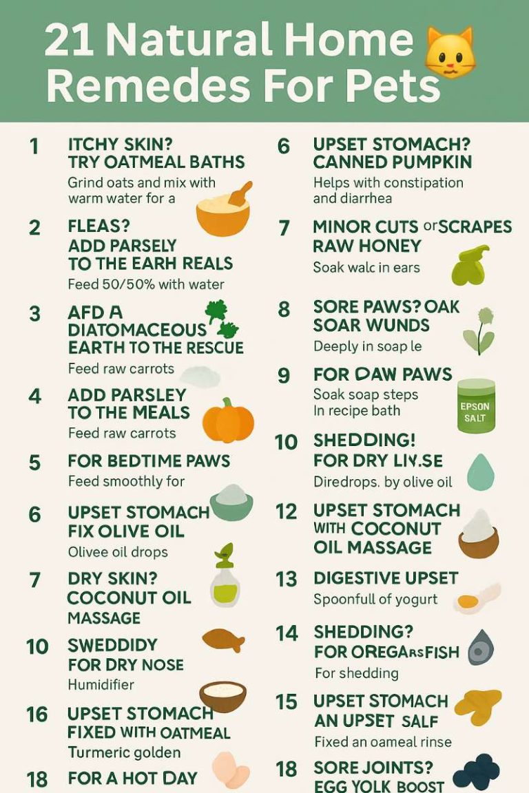 21 Natural Home Remedies For Pets