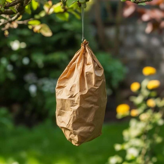How To Keep Wasps Away Using A Brown Paper Bag