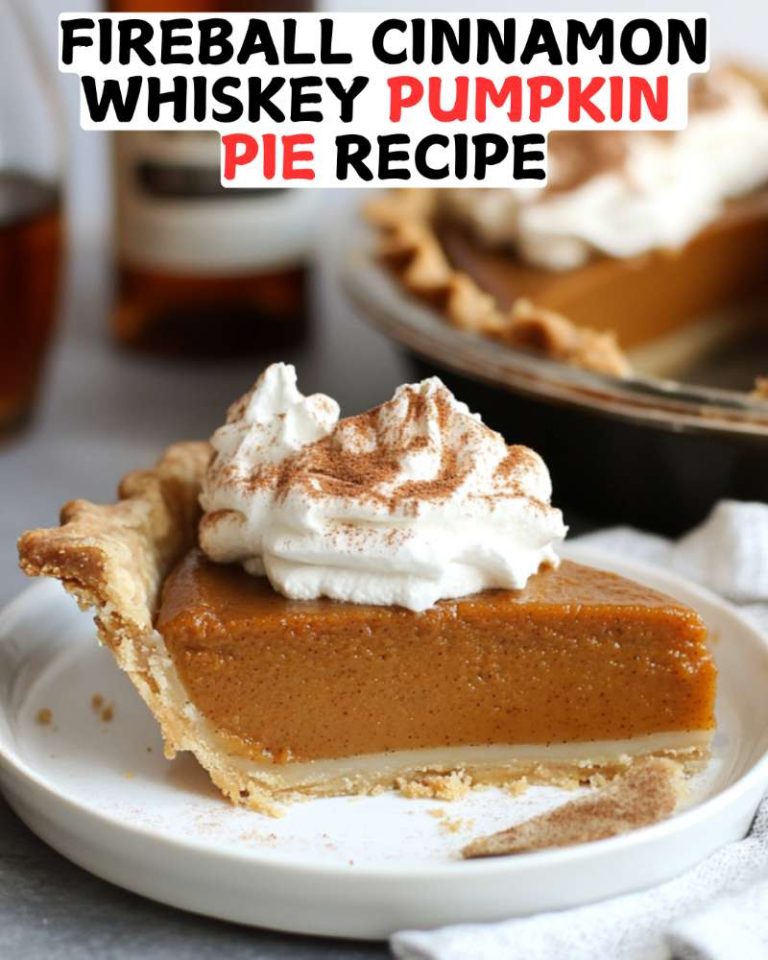 Fireball Cinnamon Whiskey Pumpkin Pie Recipe