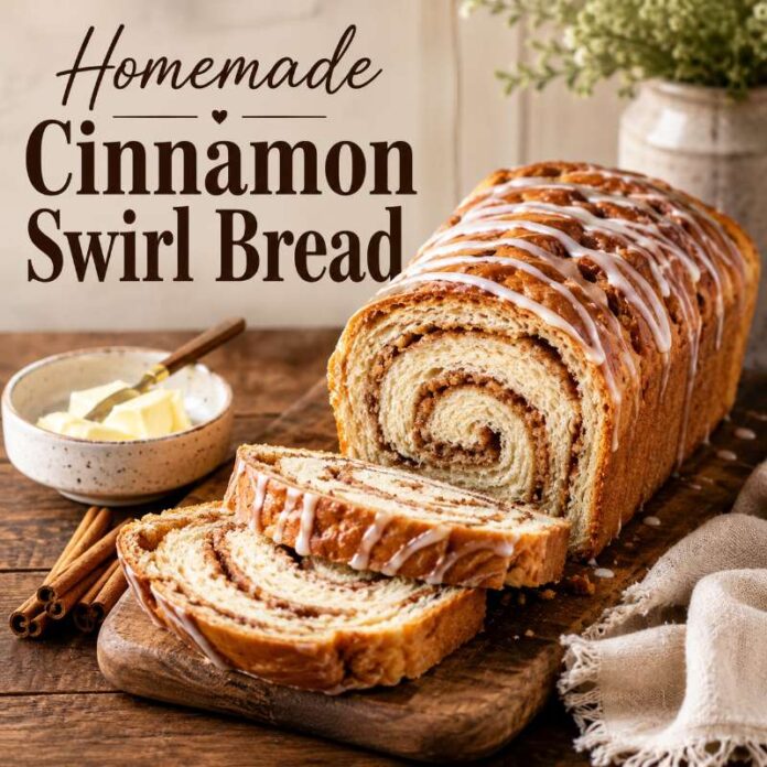 Homemade Cinnamon Swirl Bread