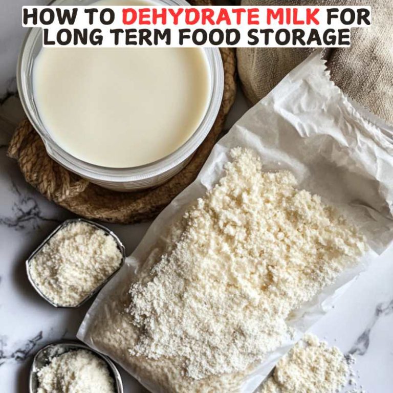 How To Dehydrate Milk For Long Term Food Storage