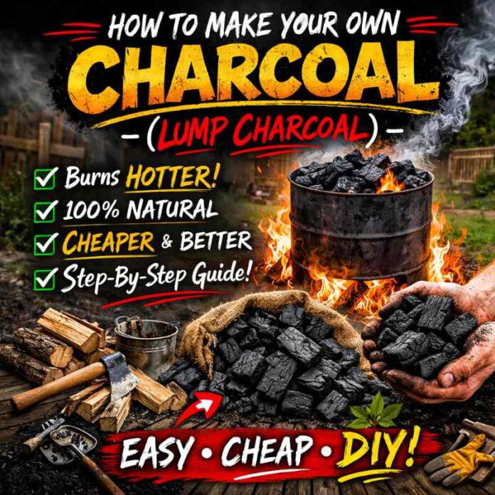 How To Make Your Own Charcoal (a.k.a. lump charcoal)