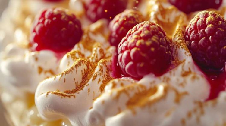 Lemon Raspberry Meringue Cheesecake