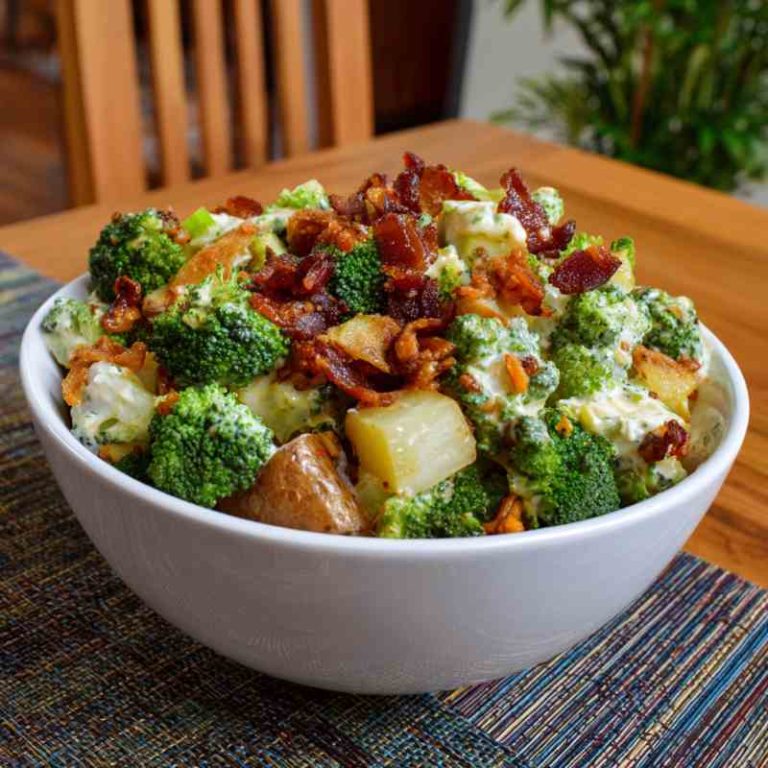 Loaded Broccoli Salad “Potato-Baked” Style