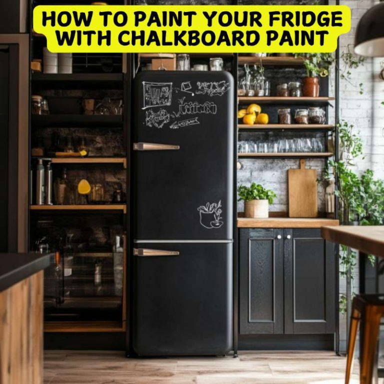 How To Paint Your Fridge With Chalkboard Paint