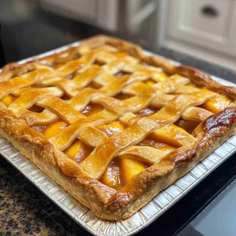 Peach Slab Pie Recipe