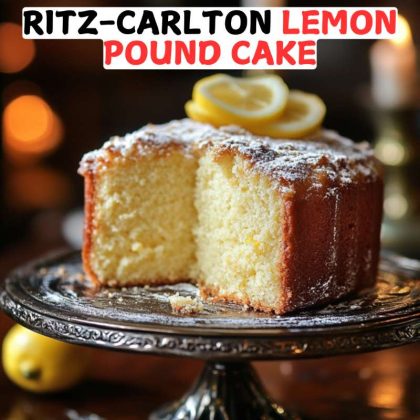 1920 Famous Ritz Carlton Lemon Pound Cake
