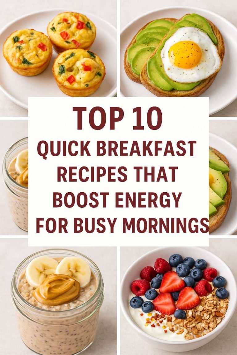 Quick breakfast recipes that boost energy